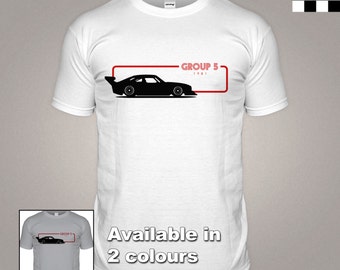 Group 5 Racing Car T-shirt 1980s Sports Turbo 80s Retro Tshirt T Shirt Tee