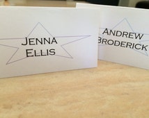Popular items for star place cards on Etsy