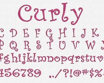 Unique curly fonts related items | Etsy