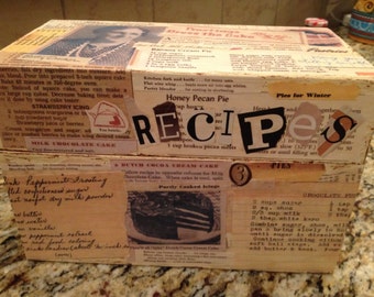 Handmade Vintage Recipe Box