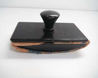 French Vintage Wooden Ink Blotter 1950s.Desk Blotter