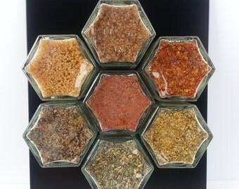 Magnetic spice jars | Etsy