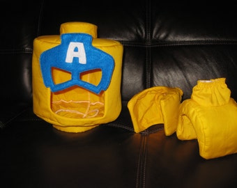 Lego Minifigure inspired costume. Due to high by TheCharacterBin