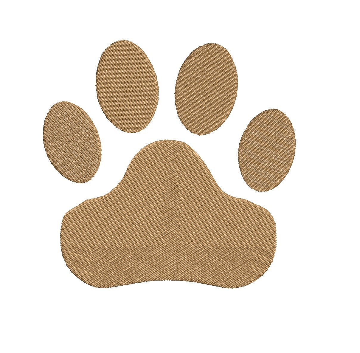 Dog Paw Machine Embroidery Digitized Design pattern