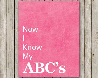 Popular items for abc wall art on Etsy