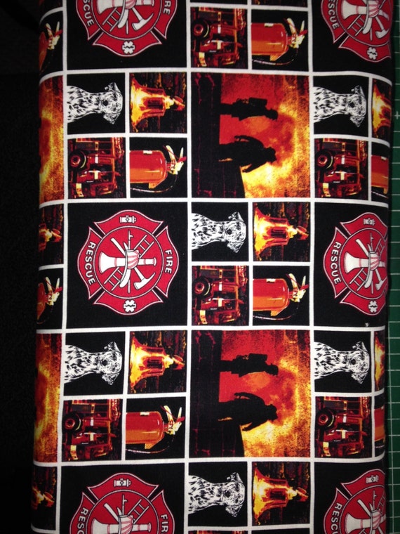 Line of Duty Firefighter Fabric 1 yard Brand new on the