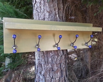 Modern Rustic Coat Rack With Shelf