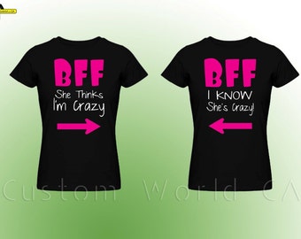 Popular items for best friends tshirt on Etsy