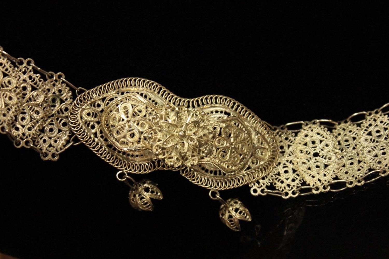 Perfect filigree hand made strong silver belt – Haute Juice