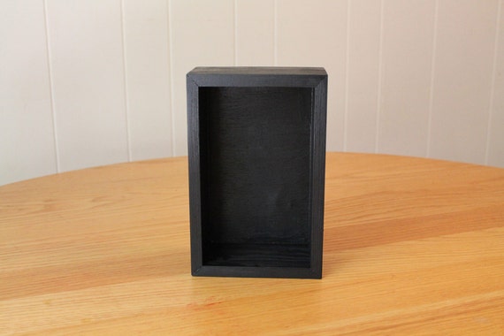 Wooden Black Box Wedding Centerpiece Flower Planter Storage