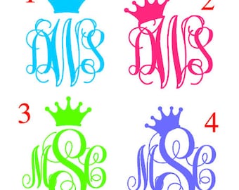 Popular items for monogram crown on Etsy