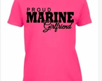 Proud Marine Girlfriend T-Shirt