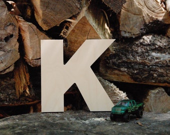 Wooden letter k | Etsy