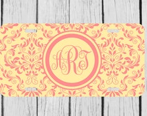 Popular items for floral license plate on Etsy