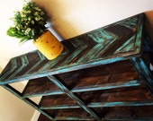 Items similar to Chevron console table on Etsy
