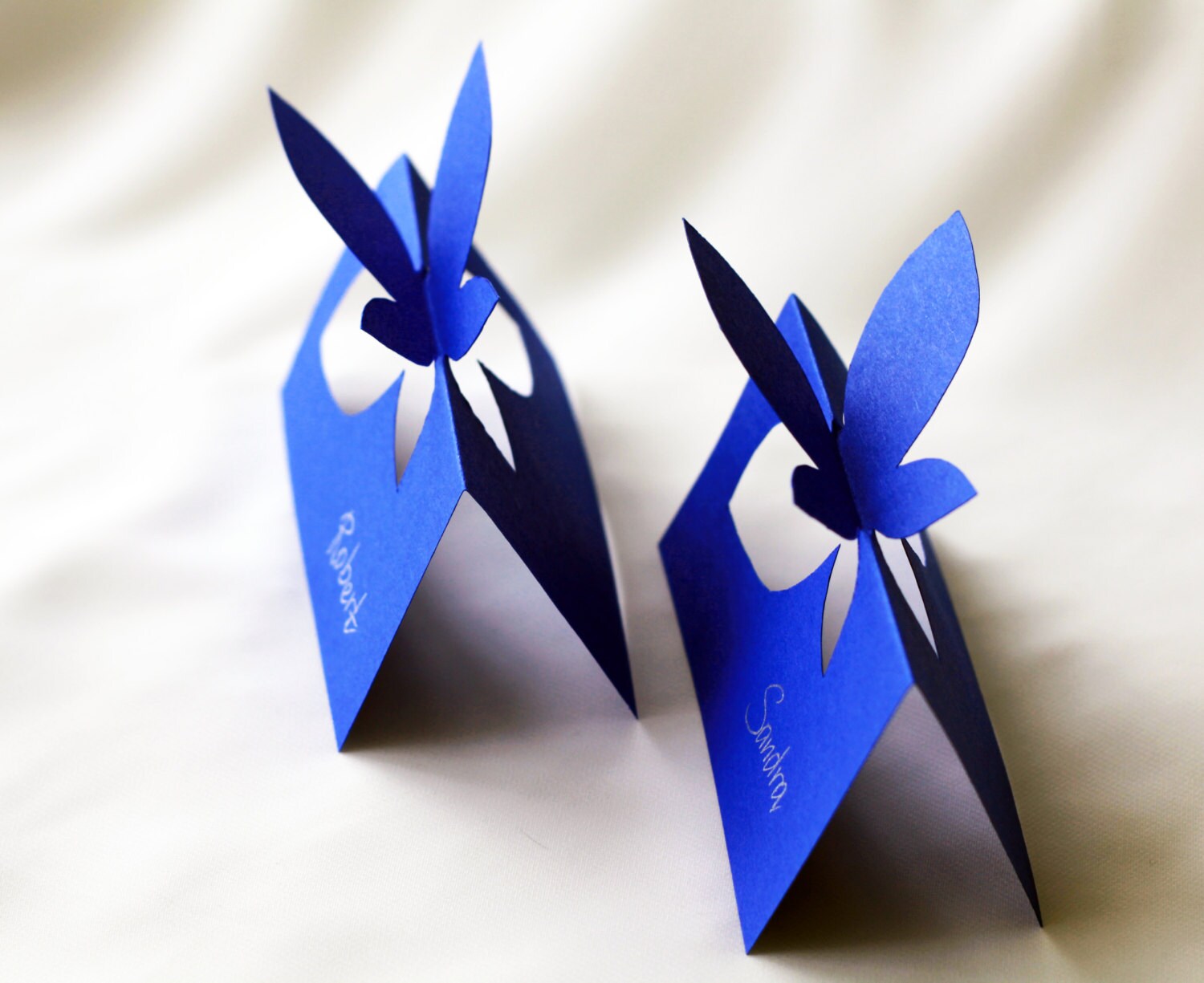 Butterfly Wedding Place Cards with Handwritten names set of