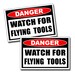 Watch for Flying TOOLS Vinyl Sticker Decal Graphic Tool Box