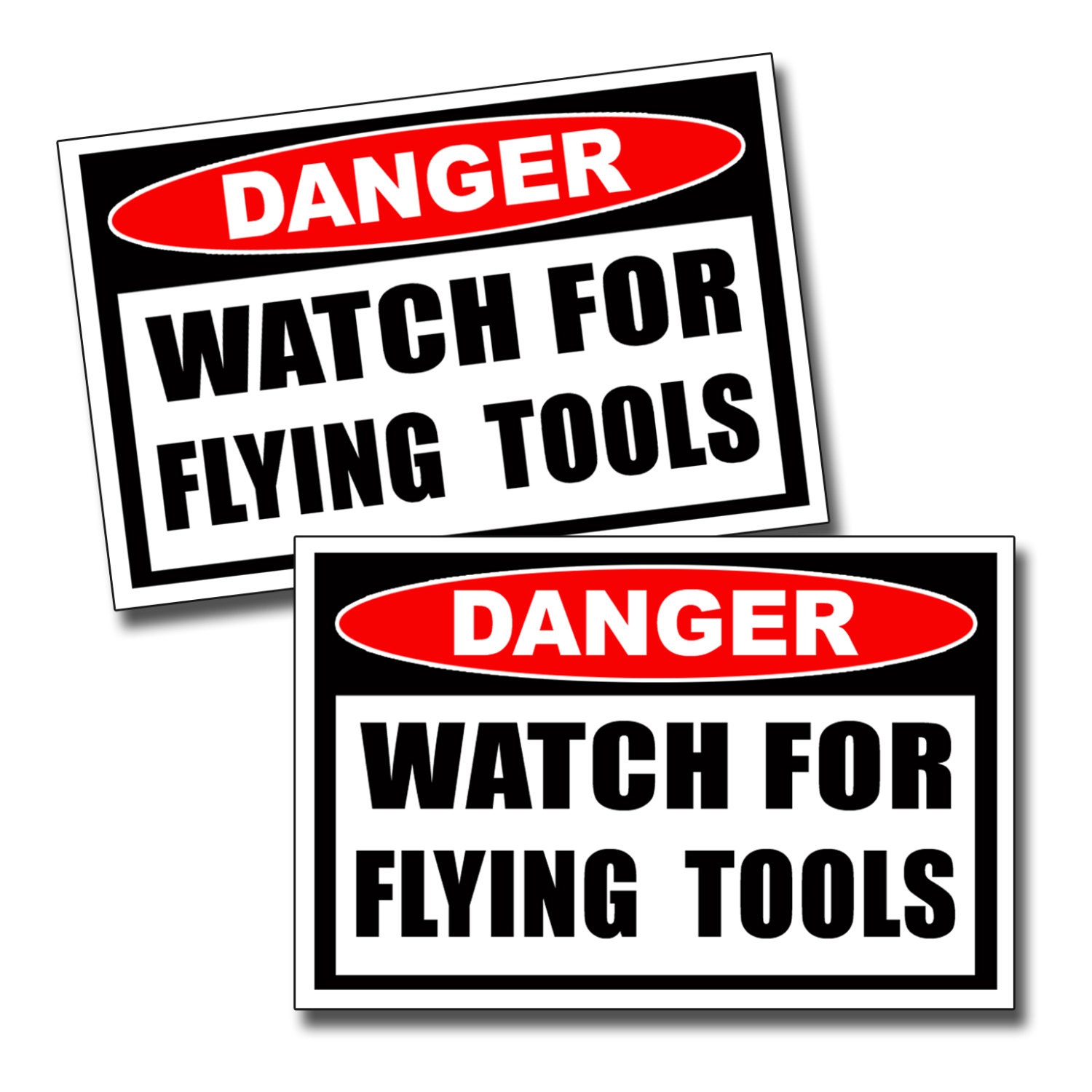 Watch for Flying TOOLS Vinyl Sticker Decal Graphic Tool Box