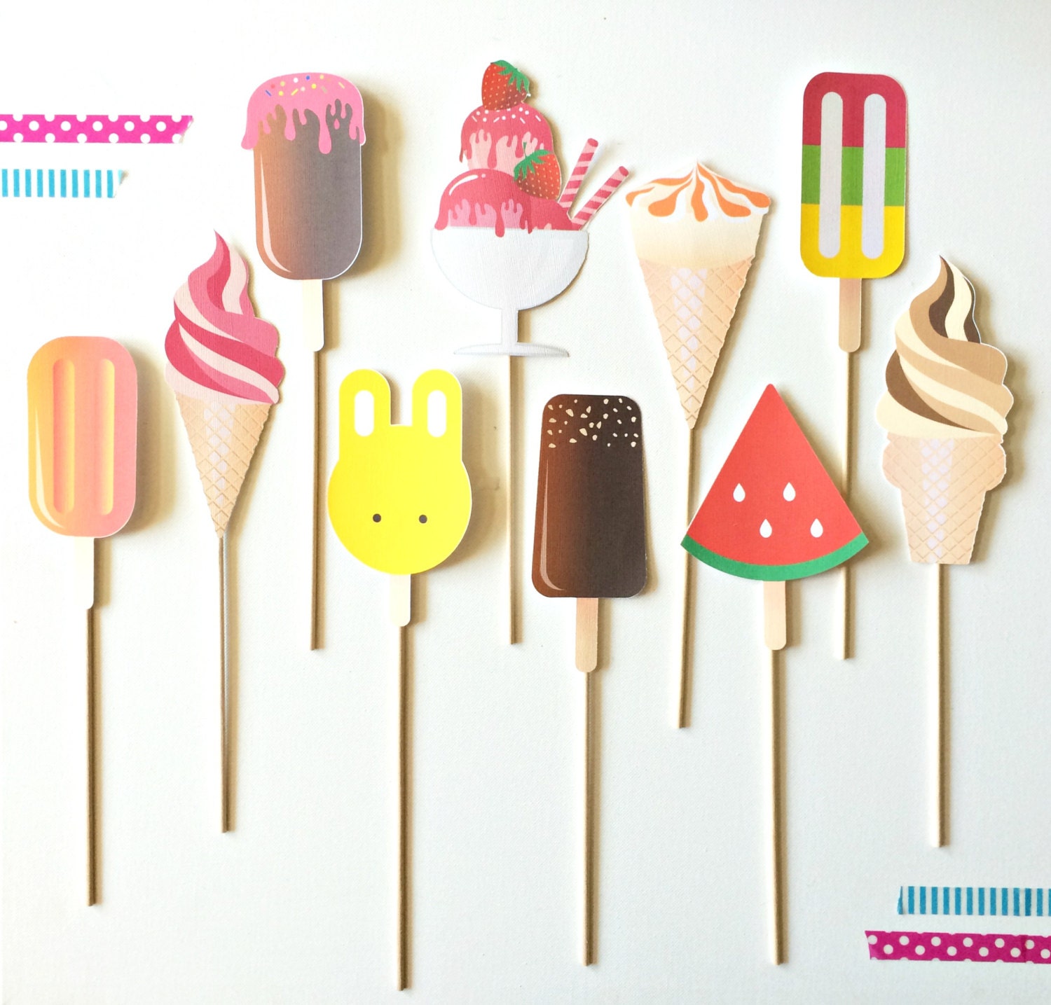 Ice Cream Photo Booth Props at James Woodworth blog