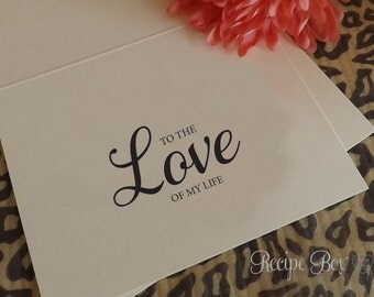 To the Love of my Life, Wedding Cards, Shimmery Wedding Cards, Calligraphy