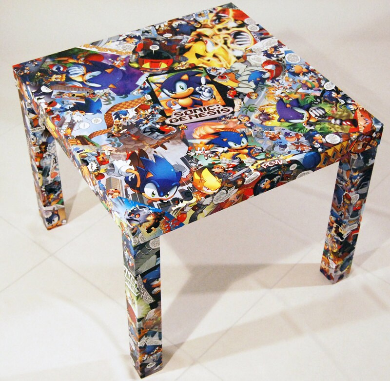 CUSTOM Comic Book Table Top and LEGS Free Shipping USA