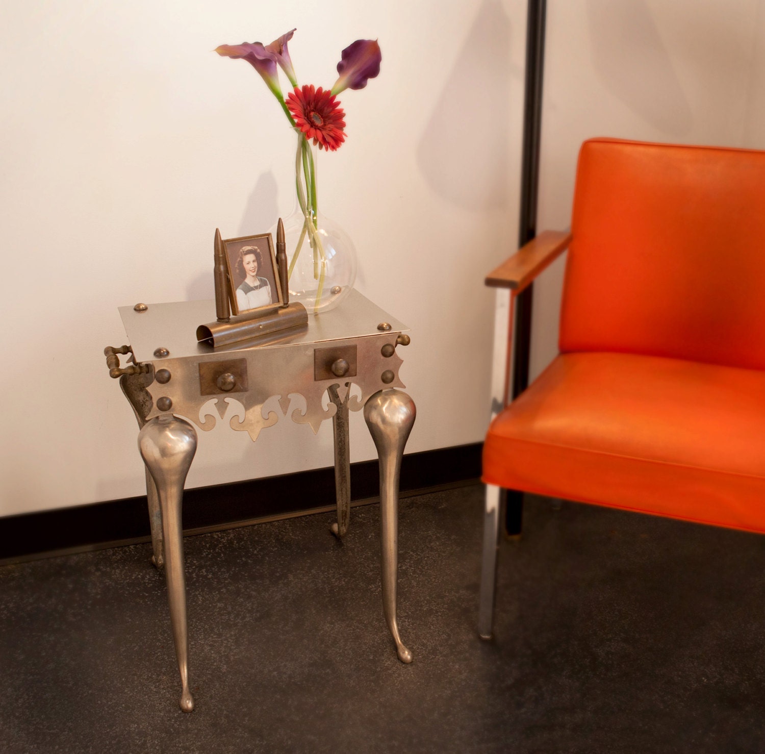 STEAM PUNK TABLE – Gothic Masterpiece – Stainless Steel and Brass ...