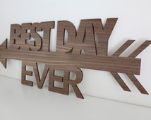 Unique best day ever sign related items | Etsy