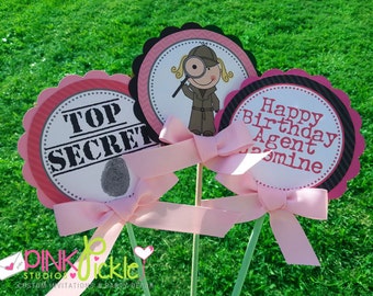 Secret agent card | Etsy