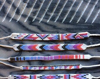 Rainbow Pride Seed Bead Friendship Bracelets by MichikoJewelry