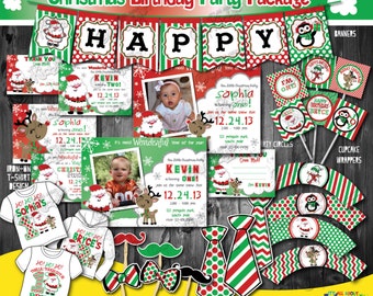 Christmas Party Printables 5 ITEMS Printable Party Package