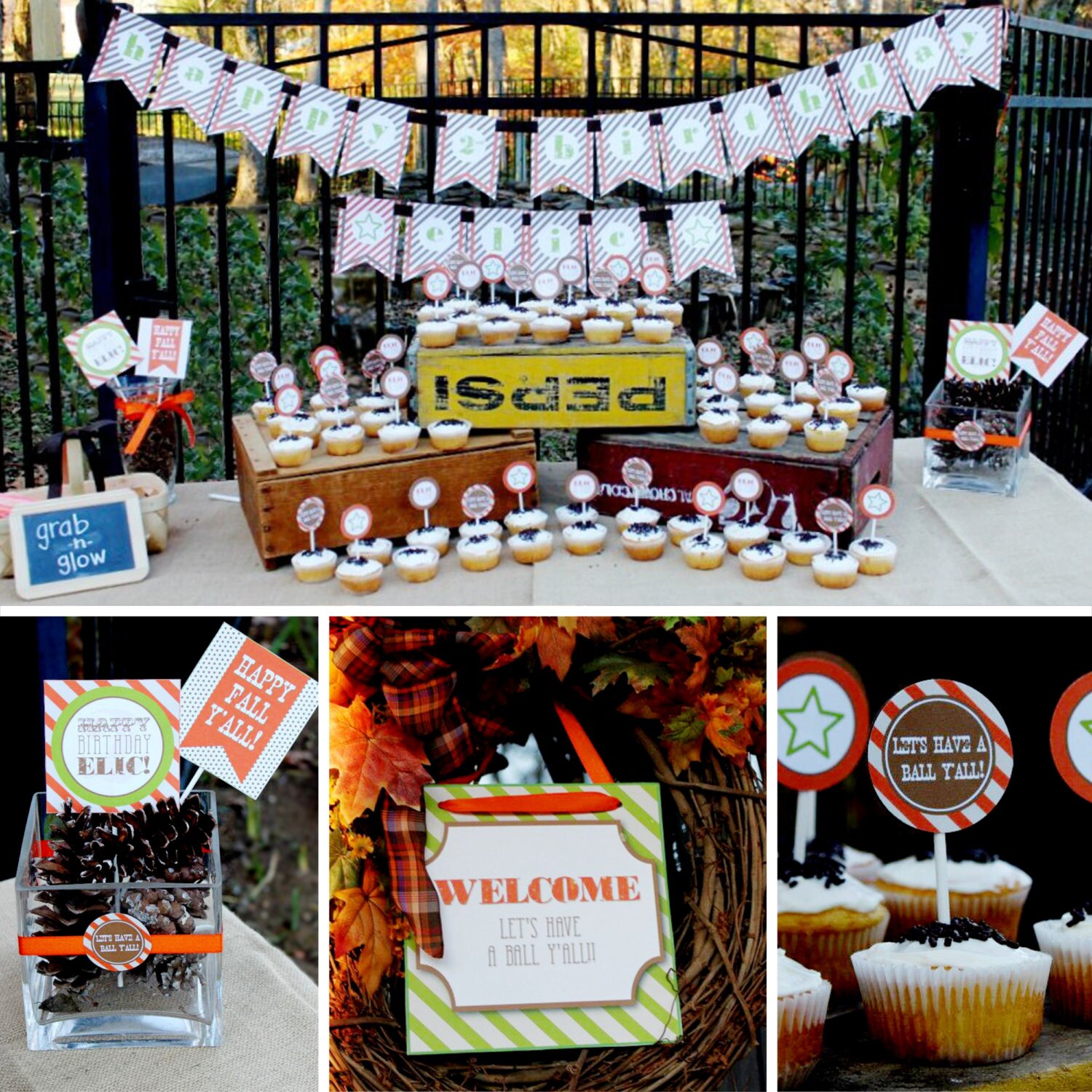 Fall Festival Party INSTANT DOWNLOAD DIY Printable Files