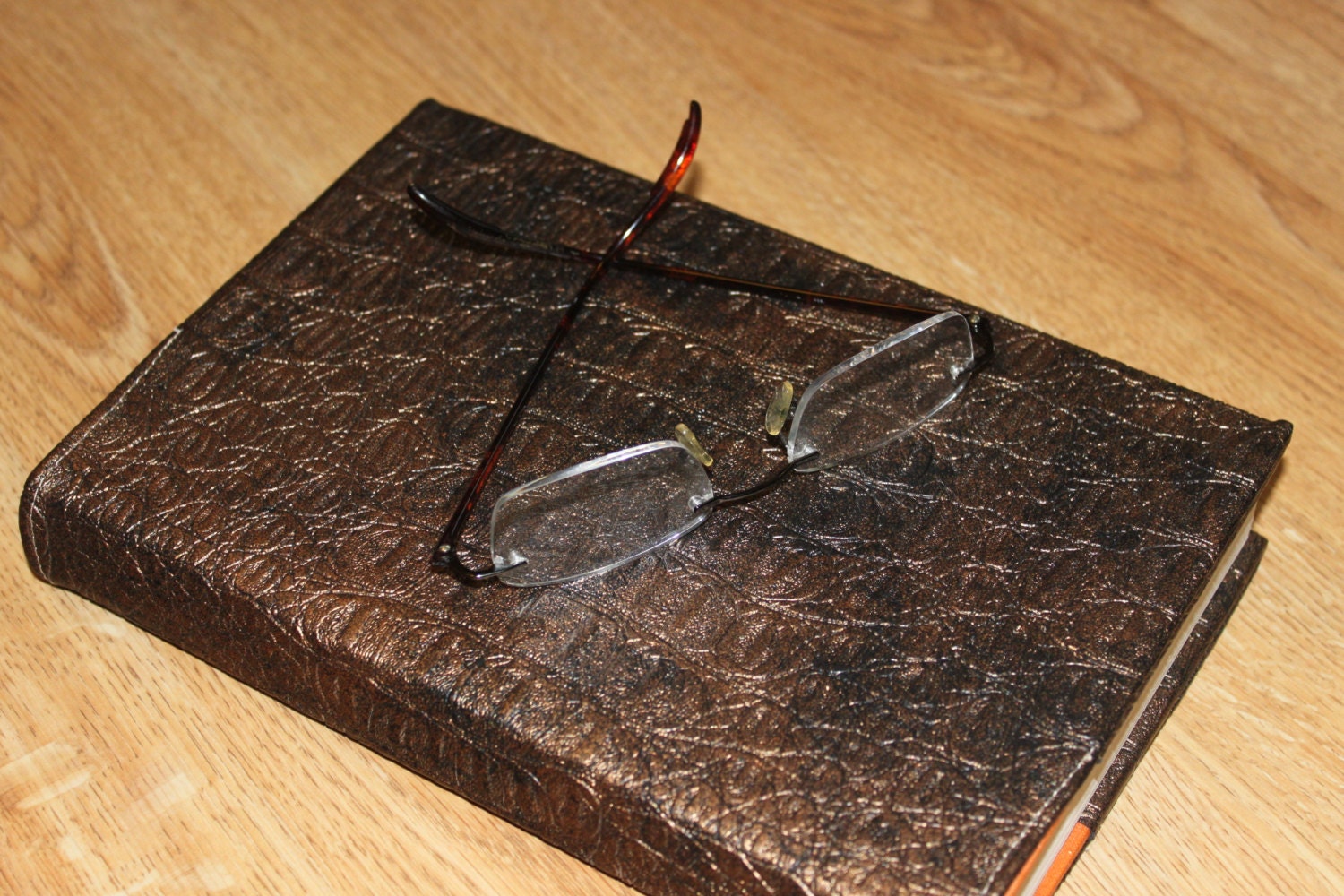 Faux Leather Book Cover Custom Made To Fit Your Book s