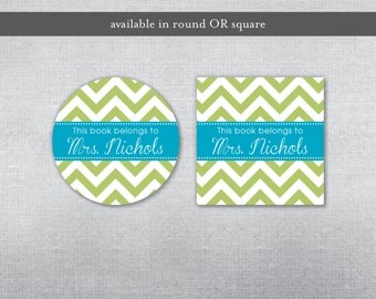 Unique library sticker related items | Etsy