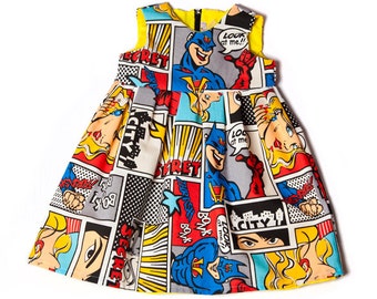 Popular items for comic book dress on Etsy