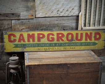 Campground signs | Etsy
