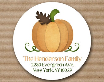 Popular items for pumpkin labels on Etsy