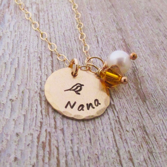 Nana Necklace Personalized Jewelry Hand Stamped Necklace
