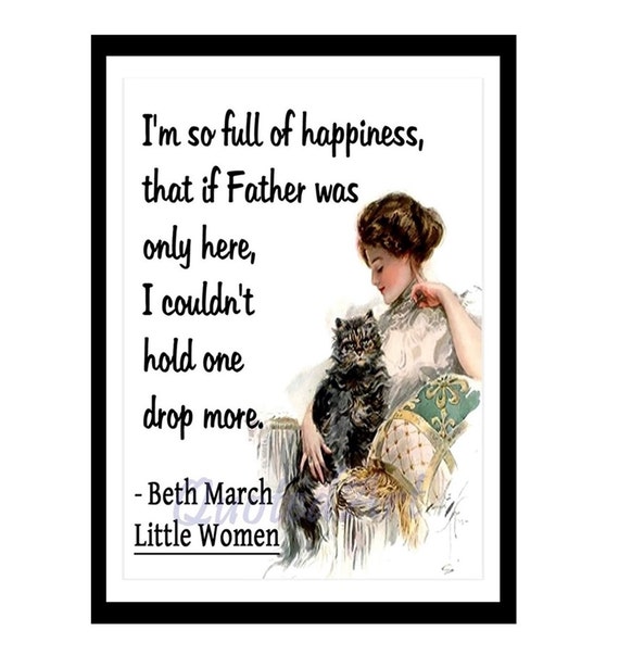 Beth March LITTLE WOMEN Quoted Art print