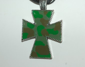 Popular items for camo cross necklace on Etsy