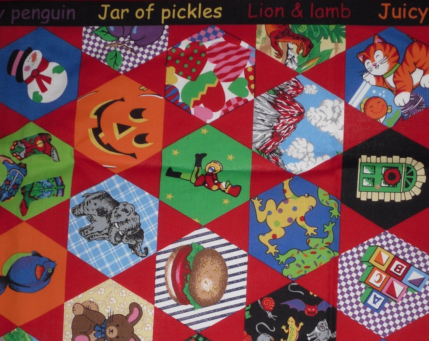 I Spy Quilt Top Cheater Fabric Panel