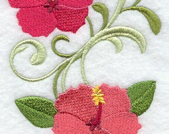 Hibiscus embroidery | Etsy