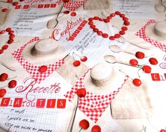 Popular items for cherry tablecloth on Etsy