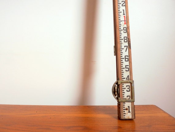 Vintage Surveying Measuring Stick