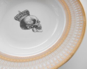 Popular items for skull dinnerware on Etsy