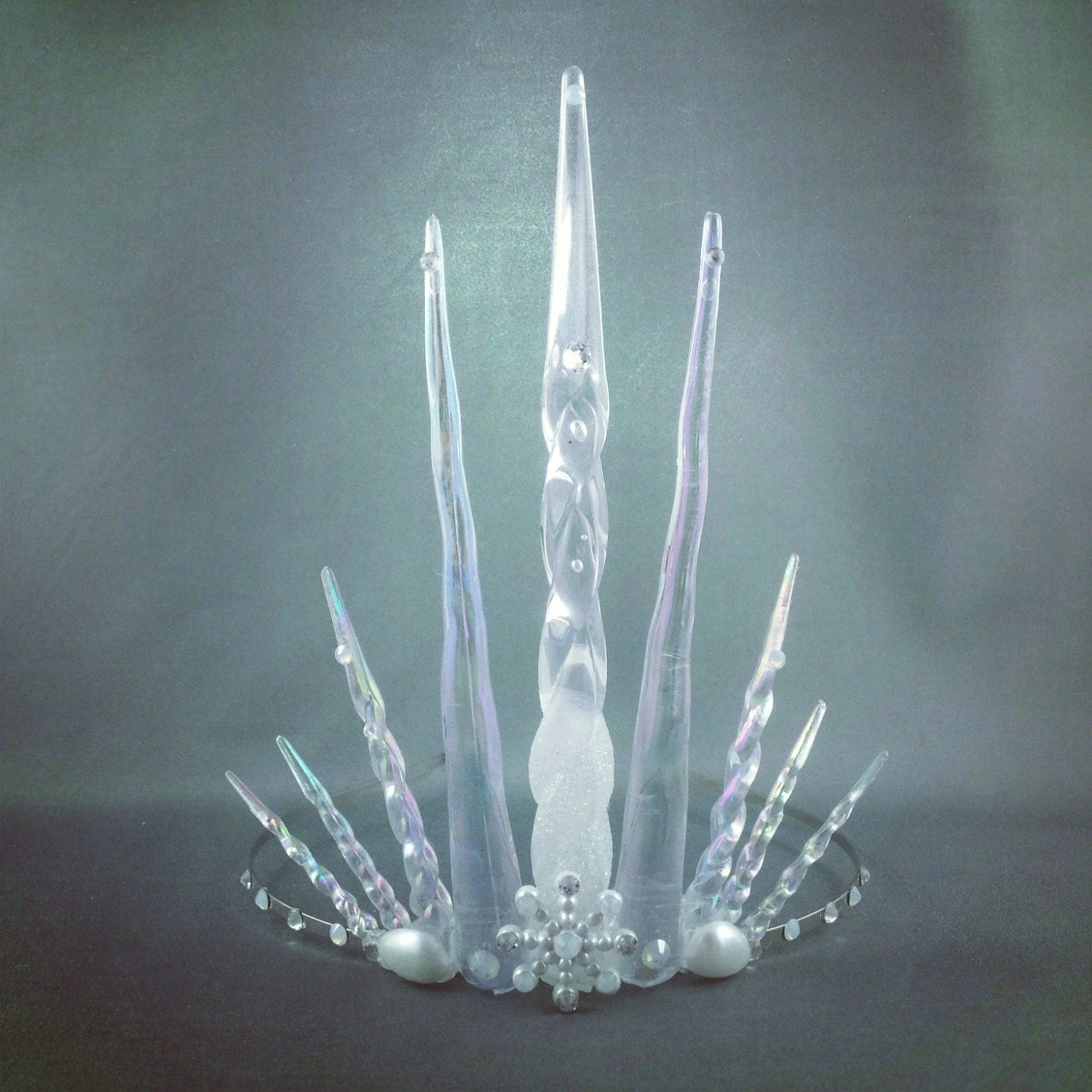 Ultimate Ice Queen Tiara Crown Icicle Tiara Ice by angelyques