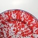 Vintage Red Enamelware Mottled splatter plate by SugarLMtnAntqs