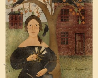 Elizabeth in the Cornfield Original digital art by MarysMontage