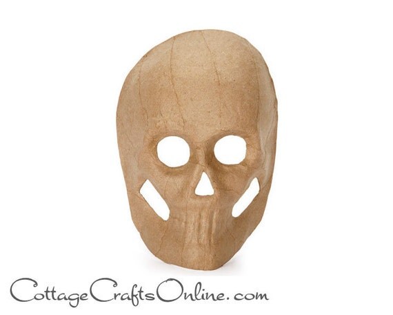 Halloween Skeleton Skull Mask 8.25 Inches by CottageCraftsOnline