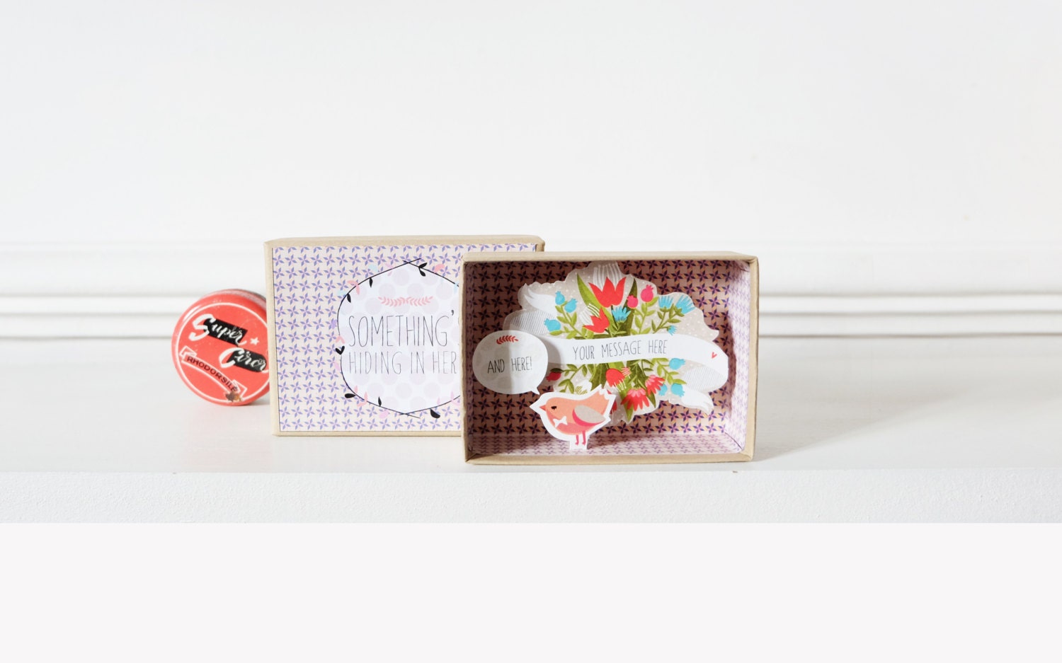 Personalized Surprise message box large by PamelaLoops on Etsy