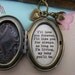 CS Lewis Locket Necklace. There Are Far by CHAiNGEthesubject